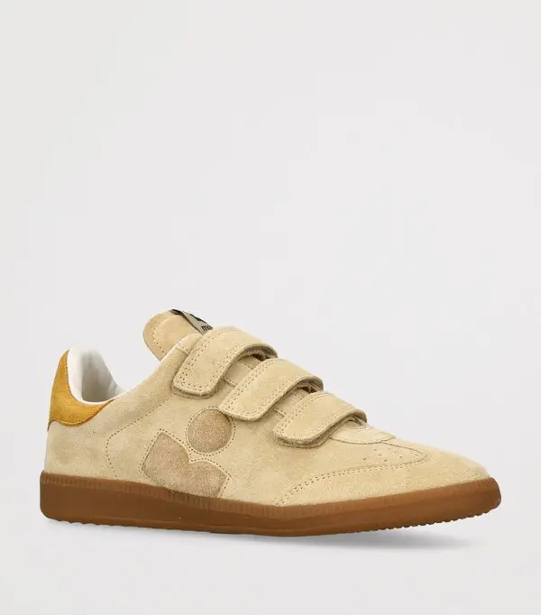 Isabel Marant Étoile Suede Beth Logo Sneakers - Beige