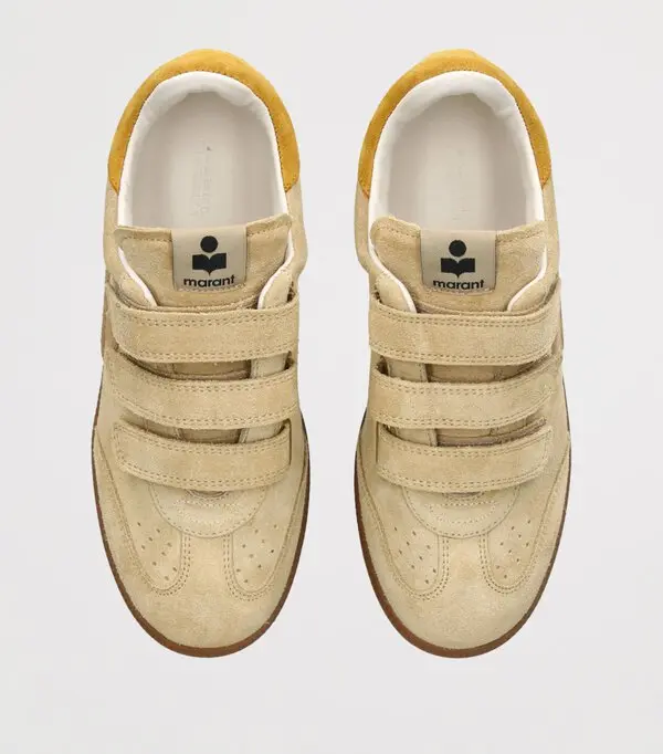 Isabel Marant Étoile Suede Beth Logo Sneakers - Beige