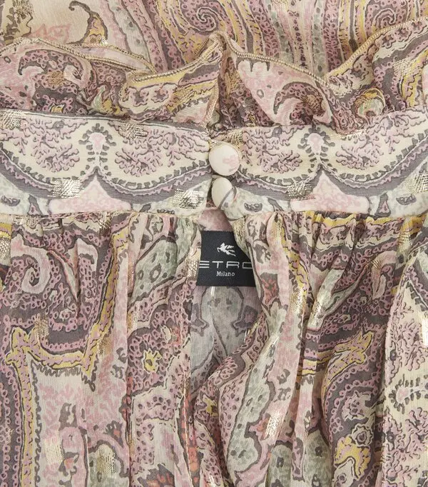 Etro Silk-blend Printed Blouse - Beige