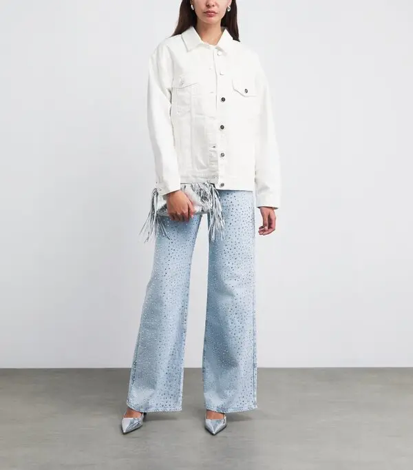 7 For All Mankind Embellished Lotta Flared Jeans