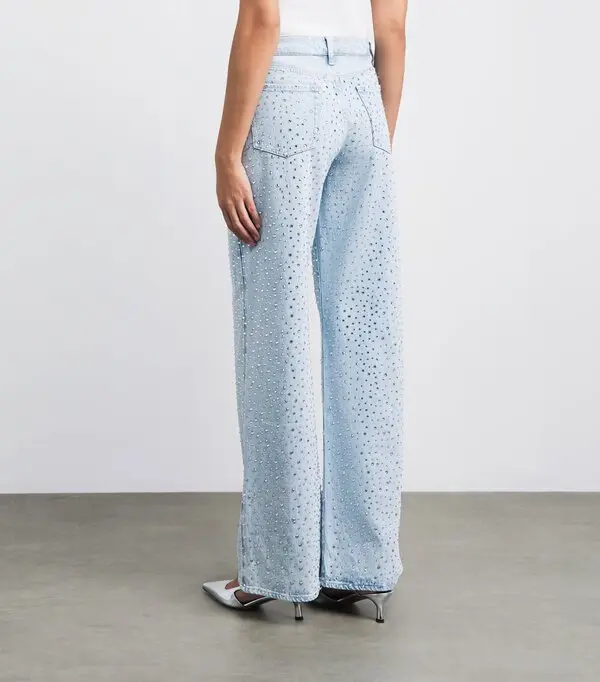 7 For All Mankind Embellished Lotta Flared Jeans