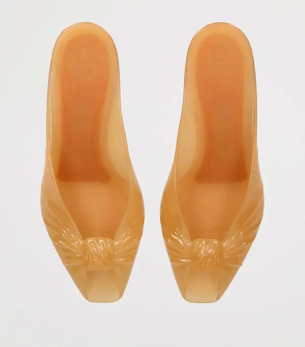 Chloé Jelly Heeled Mules 30 - Brown