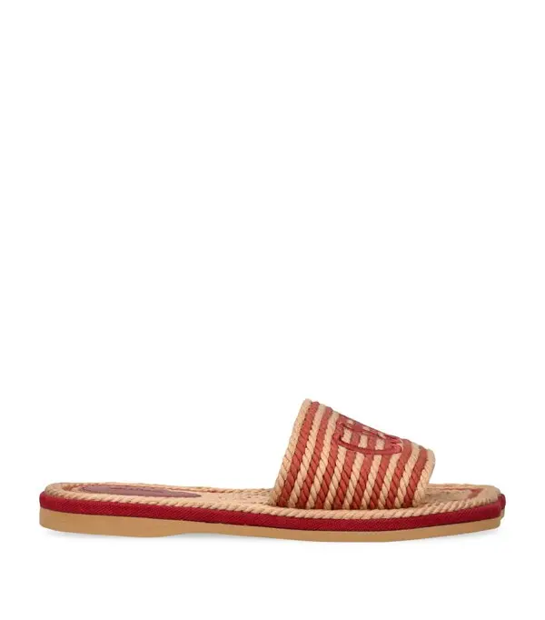 Chloé Woven Logo Sandals - Pink
