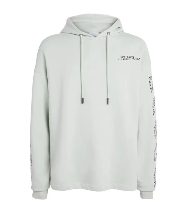 Off-White Arrows Diagonal Hoodie - Green