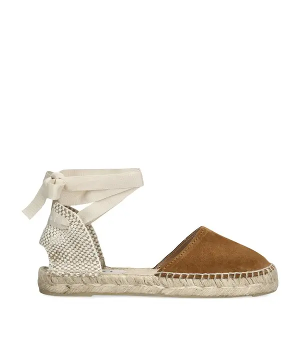 Manebí Suede Hamptons Espadrilles - Brown