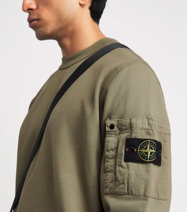 Stone Island Cotton Compass Sweatshirt - Green