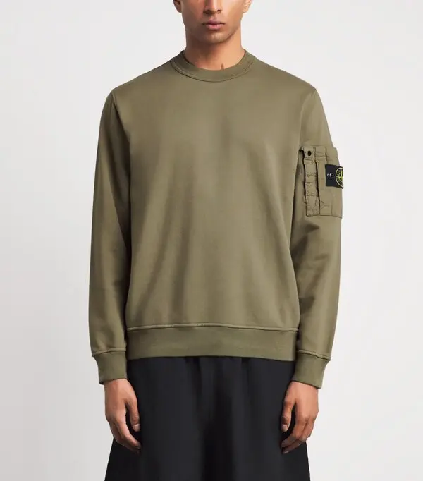 Stone Island Cotton Compass Sweatshirt - Green