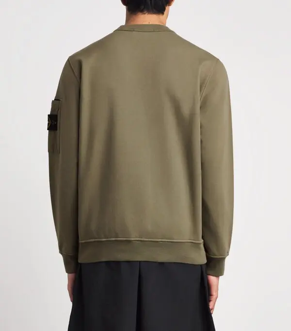 Stone Island Cotton Compass Sweatshirt - Green
