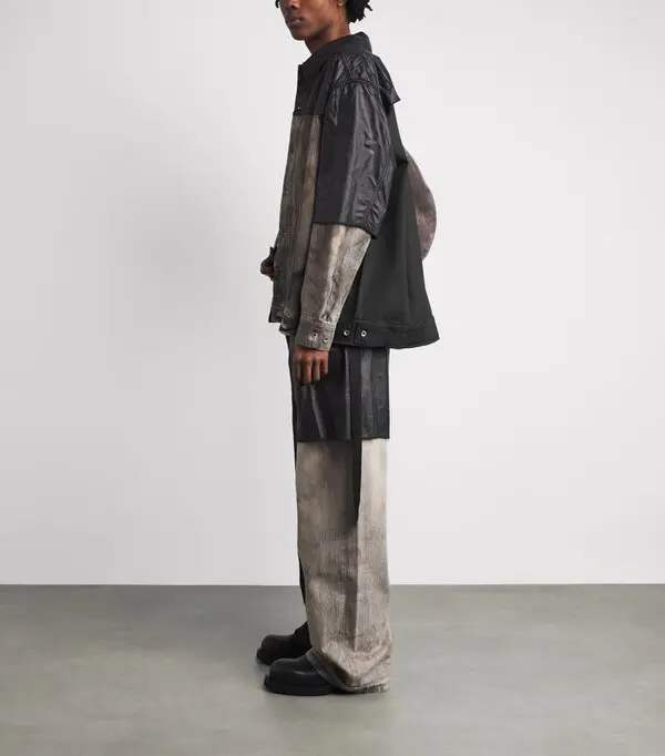 Rick Owens Combo Worker Denim Jacket