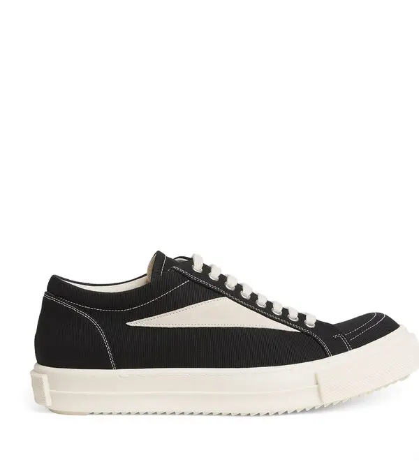 Rick Owens Canvas Vintage Sneakers - Black