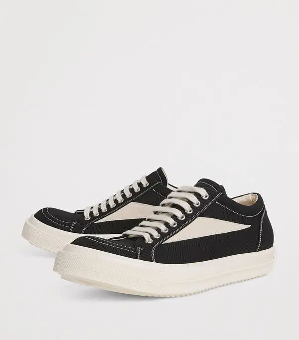 Rick Owens Canvas Vintage Sneakers - Black
