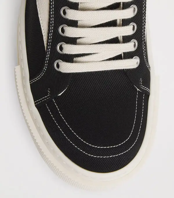 Rick Owens Canvas Vintage Sneakers - Black