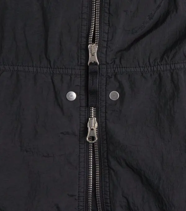 Stone Island Nylon Watro-tc Hooded Parka - Black