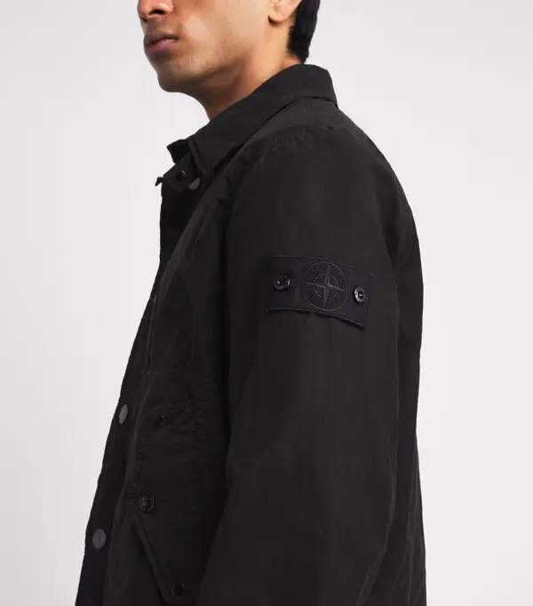 Stone Island David Light-tc Ghost Coach Jacket - Black