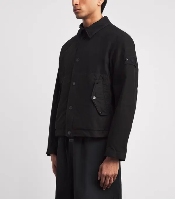Stone Island David Light-tc Ghost Coach Jacket - Black