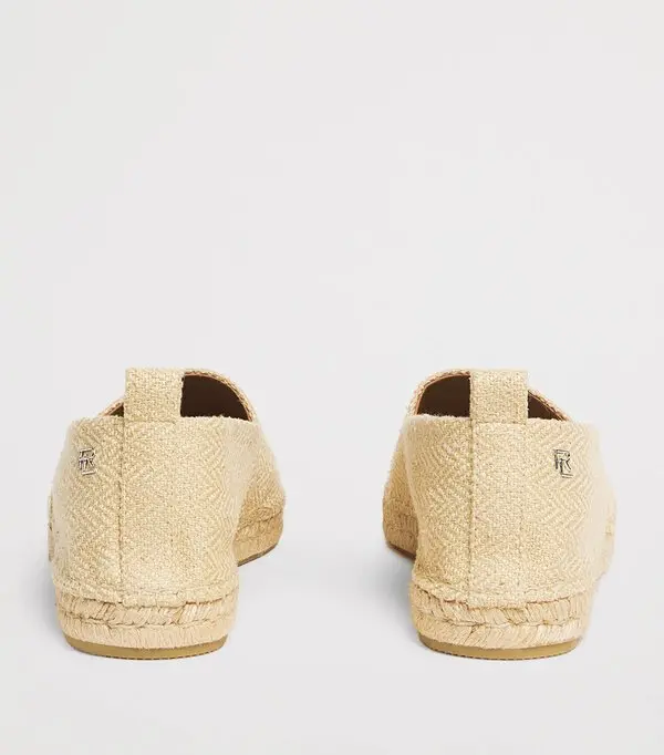 Ralph Lauren Purple Label Bosworth Silk Herringbone Espadrilles