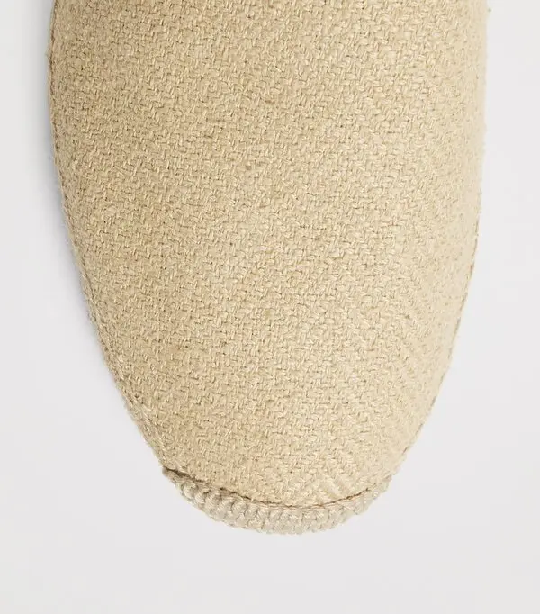 Ralph Lauren Purple Label Bosworth Silk Herringbone Espadrilles
