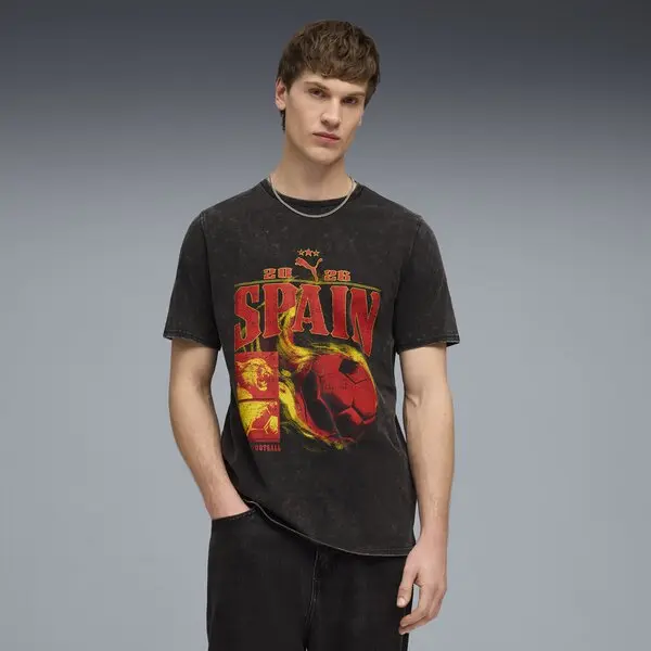 PUMA Soccer Nations 90s Fanwear Graphic T-shirt - Black