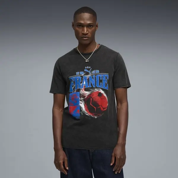 PUMA Soccer Nations 90s Fanwear Graphic T-shirt - Black