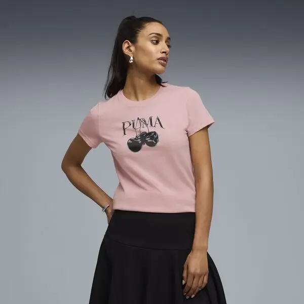 PUMA Graphic Pack Cherry T-shirt - Pink