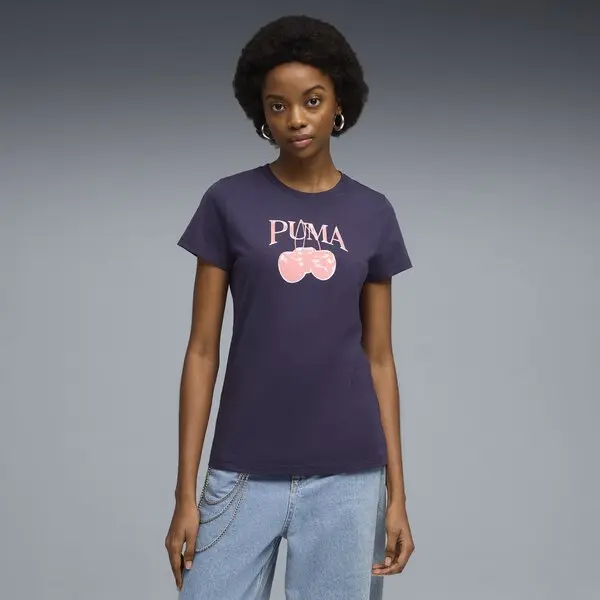 PUMA Graphic Pack Cherry T-shirt - Purple