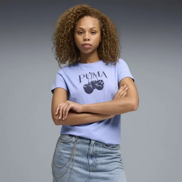 PUMA Graphic Pack Cherry T-shirt - Purple