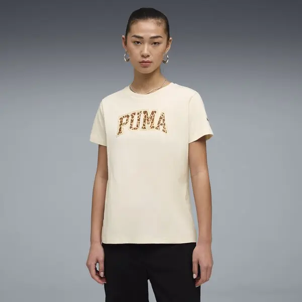 PUMA Animal Print Graphic Tee - White
