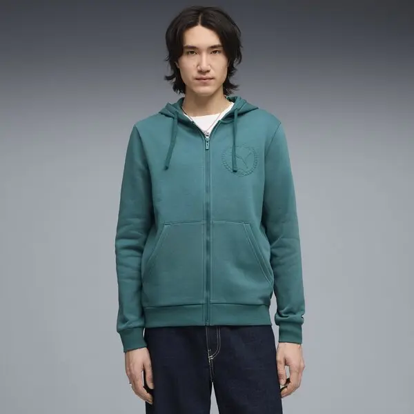PUMA Essentials Tonal Zip-up Hoodie - Green
