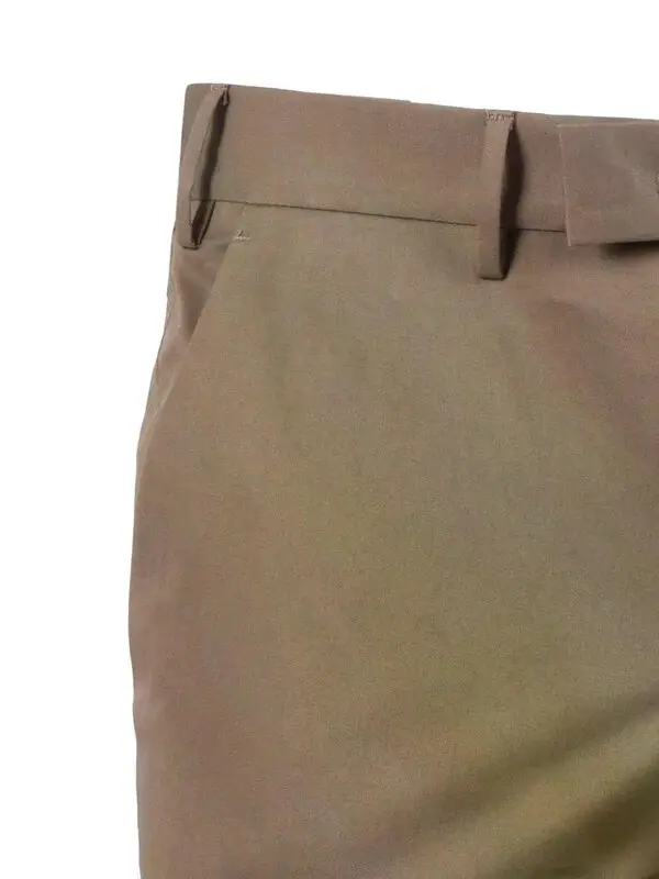 PT TORINO Flap-pocket Turn-up Trousers - Brown