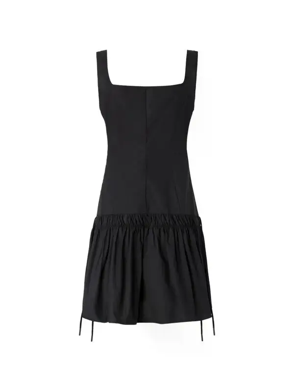 Pinko Mini Square-neck Ruffled Dress