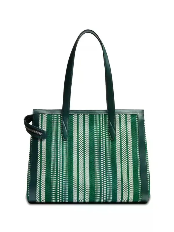 LANCEL Striped Tote Bag