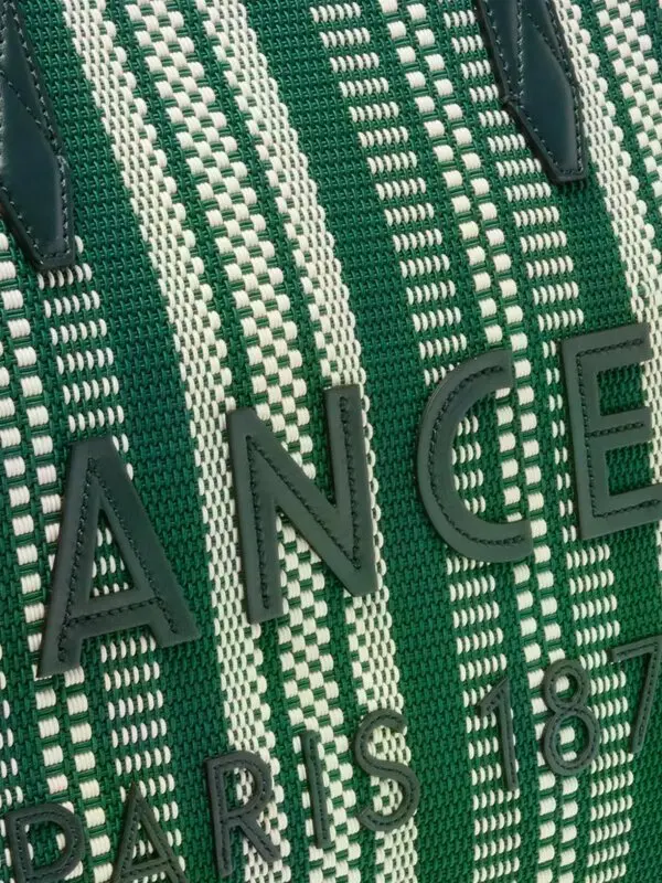 LANCEL Striped Tote Bag
