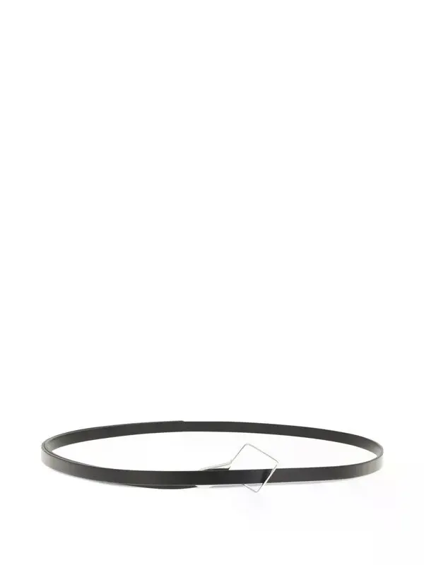 THE ROW Rhombe Leather Belt - Black