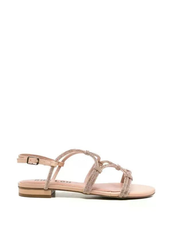BIBI LOU Crystal-embellished Sandals - Neutrals