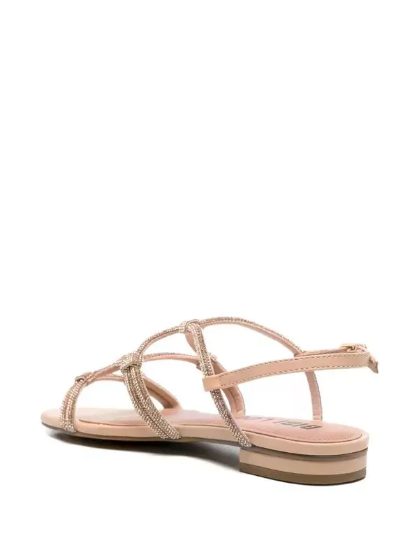 BIBI LOU Crystal-embellished Sandals - Neutrals