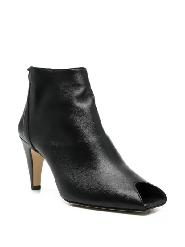 GISEL MOIRE Raffy Peep-toe Ankle Boots