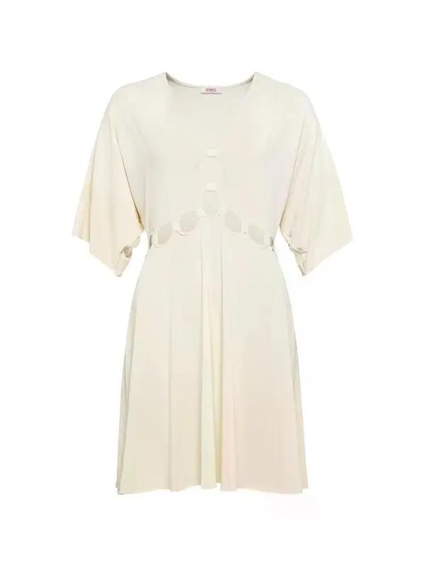ERES Connection V-neck Cutout Dress - White