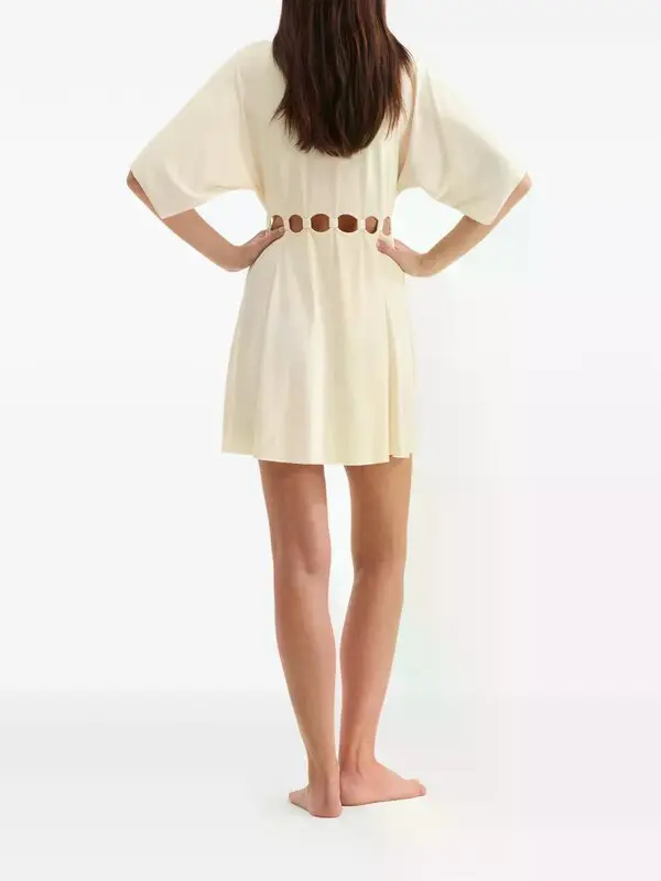 ERES Connection V-neck Cutout Dress - White