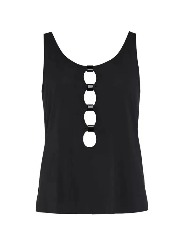 ERES Curl Cutout Top - Black