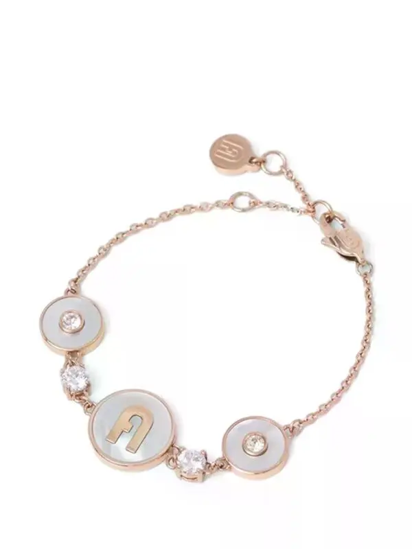 Furla Logo Charm Bracelet - Pink