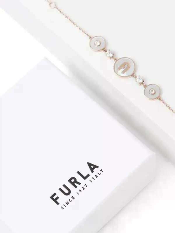 Furla Logo Charm Bracelet