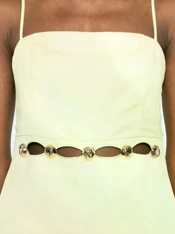 Simkhai Embellished Cut-out Top - Yellow
