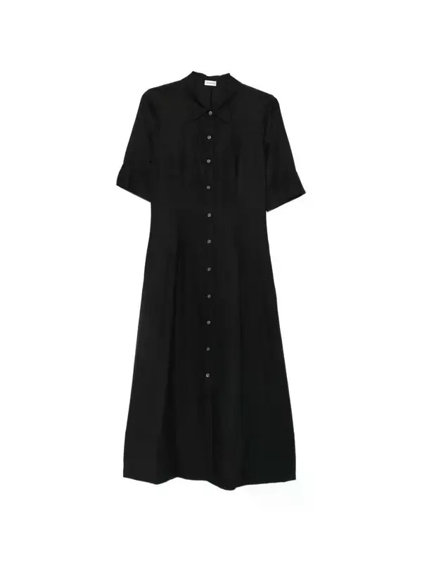 Simkhai Buttoned Midi Shirt Dress - Black