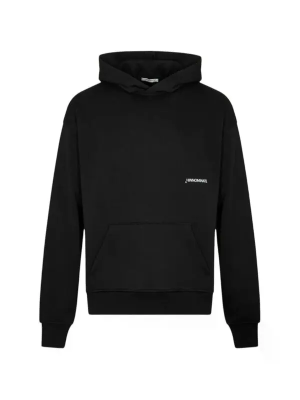 HINNOMINATE Hooded Long-sleeve Sweater - Black