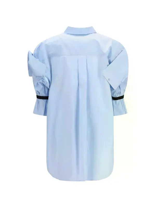 ALAINPAUL Elasticated-sleeve Shirt - Blue