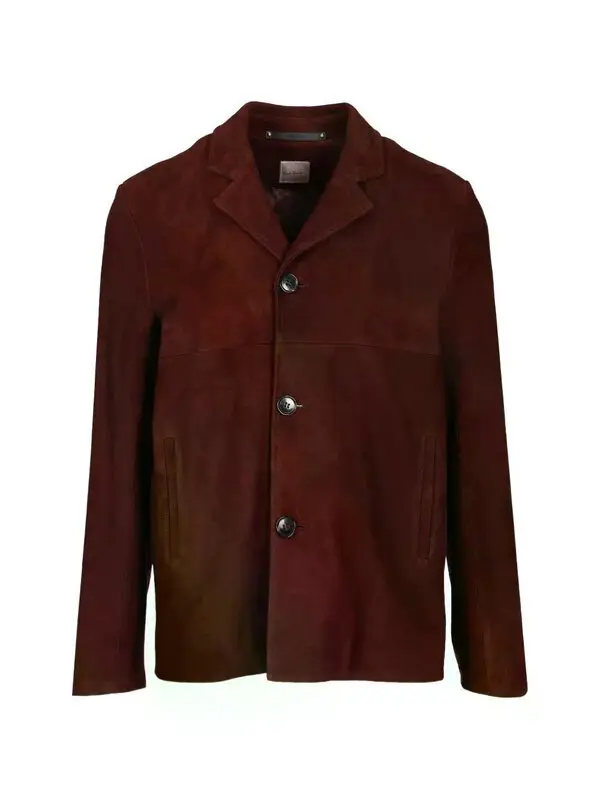 Paul Smith Suede Buttoned Jacket - Brown