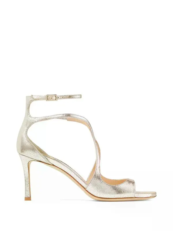 JIMMY CHOO Azia Buckle Sandals - Gold