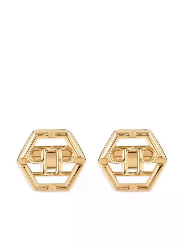 Philipp Plein Hexagon Cufflinks - Gold