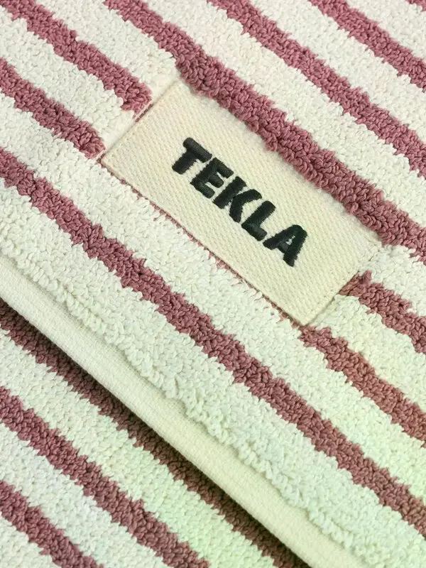 TEKLA Terry Stripes Bath Mat - Neutrals