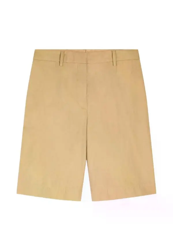 Dries Van Noten Tailored Cotton Shorts - Neutrals